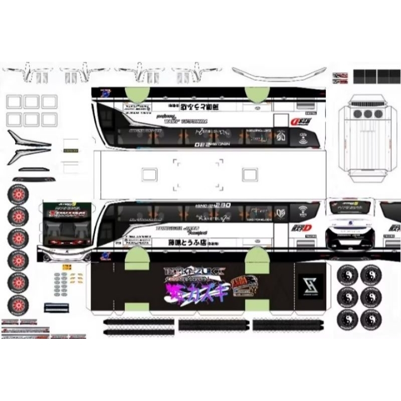 Jual Lembaran Papercraft Bus Tunggal Jaya Takumi Jb 5 Skala 50 | Shopee ...