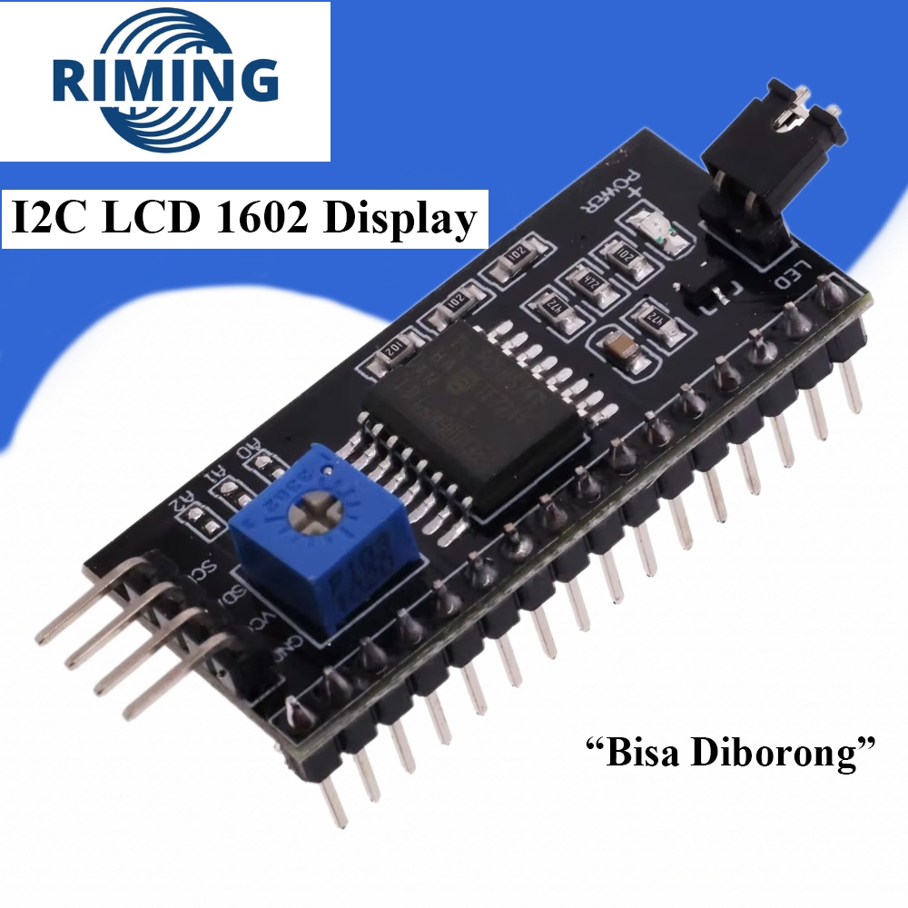 Jual I2c Lcd 1602 16x2 2004 20x4 Iic Interface Display Arduino Uno Nano