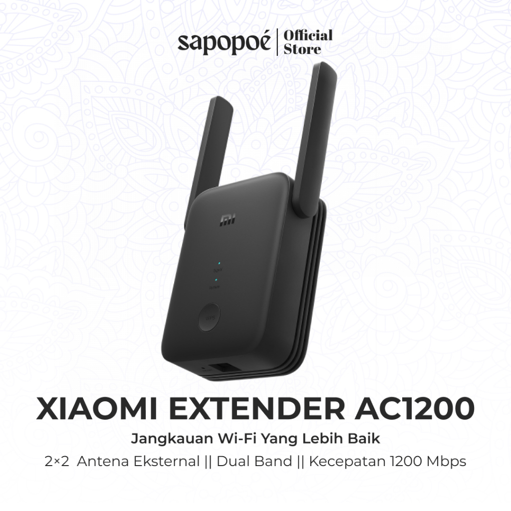 Jual Xiaomi WiFi Range Extender AC1200 | 2 Eksternal Antena | Dual-band 2,4 GHz dan 5 GHz ...