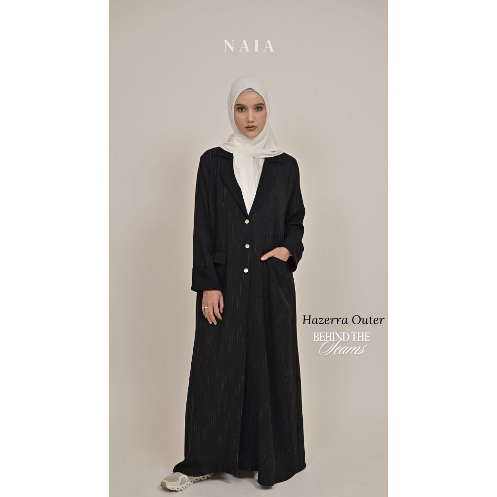 Jual NAIA - HAZERA OUTER - OUTER DRESS GAMIS WANITA | Shopee Indonesia