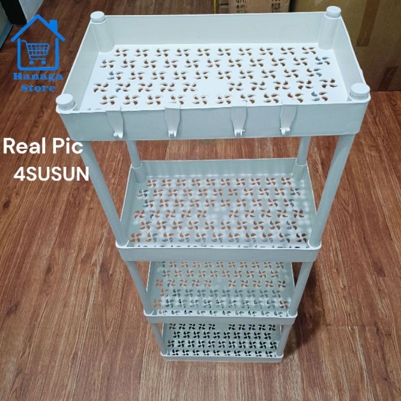 Jual Rak Susun Persegi / Rak Troli Serbaguna/ Rak Bahan Plastik/ Rak ...
