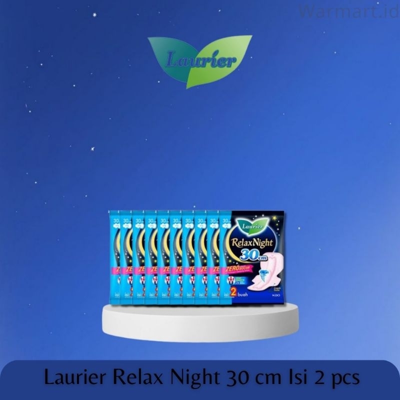 Jual Softex - Laurier Relax Night 30 cm isi 2 ×10 pcs | Shopee Indonesia