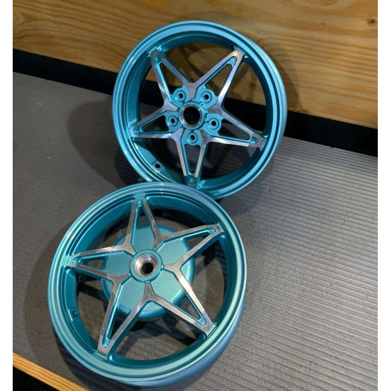 Jual Velg Bintang Five Stars non brand Ice Blue Special Colour Vespa ...
