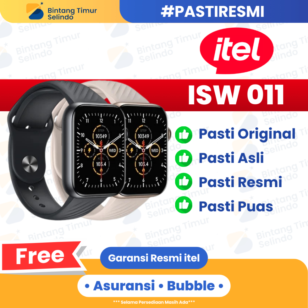 Jual itel Smart Watch ISW-O11 -Layar 1.83” Full Touch, Bluetooth Call ...