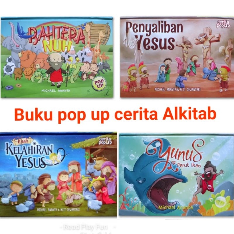 Jual Buku POP UP cerita Alkitab ( Dlm Bhs Indonesia ) ( Beli 2 buku ...