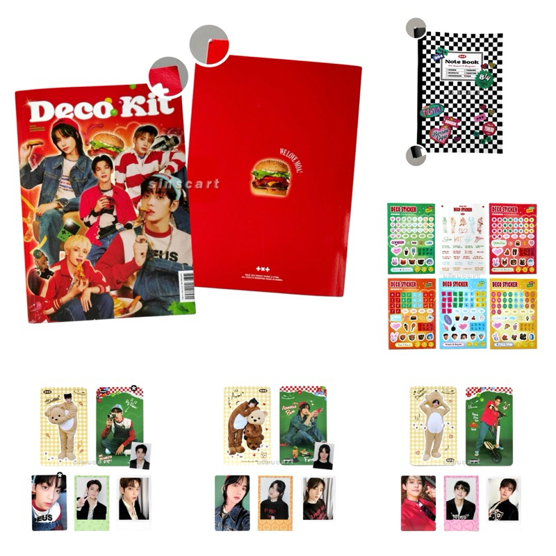 Jual Official TXT Deco Kit 2022 — Photobook, Deco Book, Sticker Set, Member Set: Photocard ...
