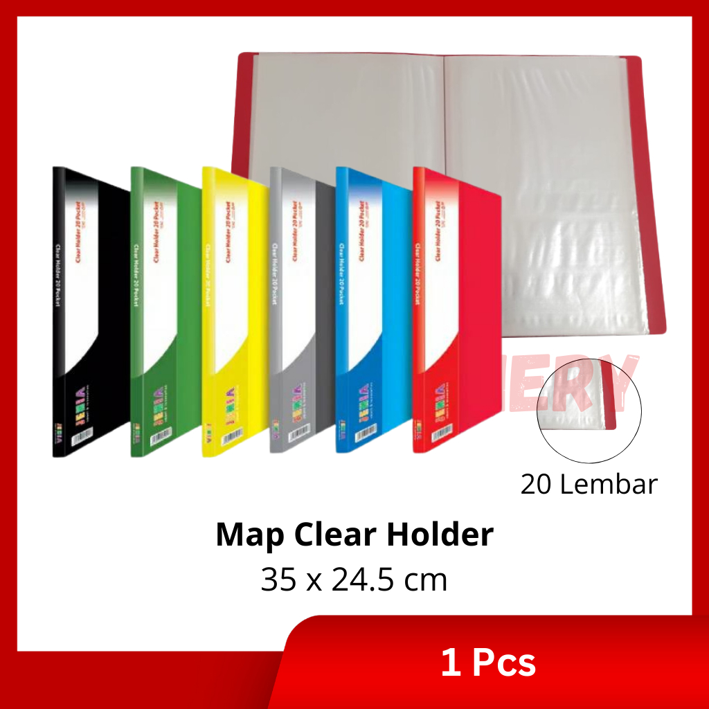 Jual [1 Pcs] Map Clear Holder 20 Lembar Murah / Dokumen Keeper ...