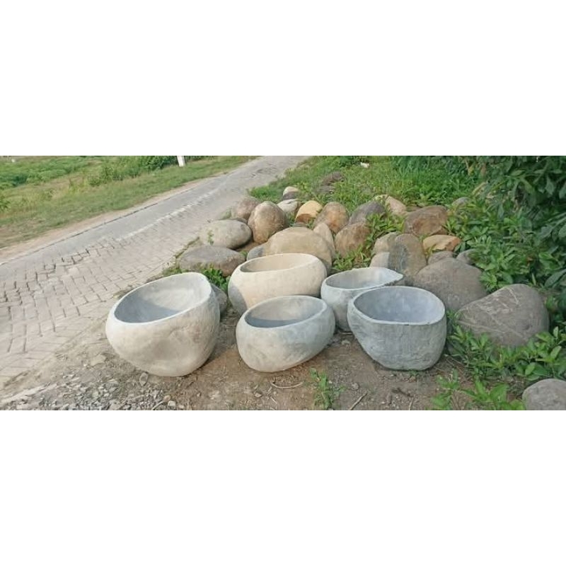 Jual pot bunga teratai/kolam ikan/batu kali | Shopee Indonesia