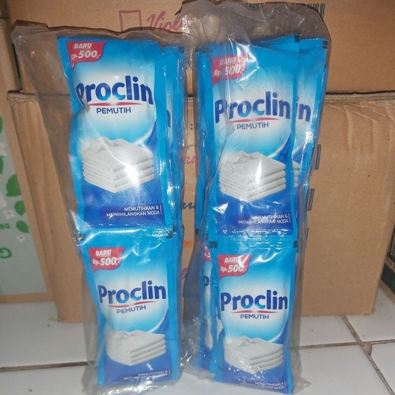 Jual Proclin pemutih isi 12sachet(500an) | Shopee Indonesia