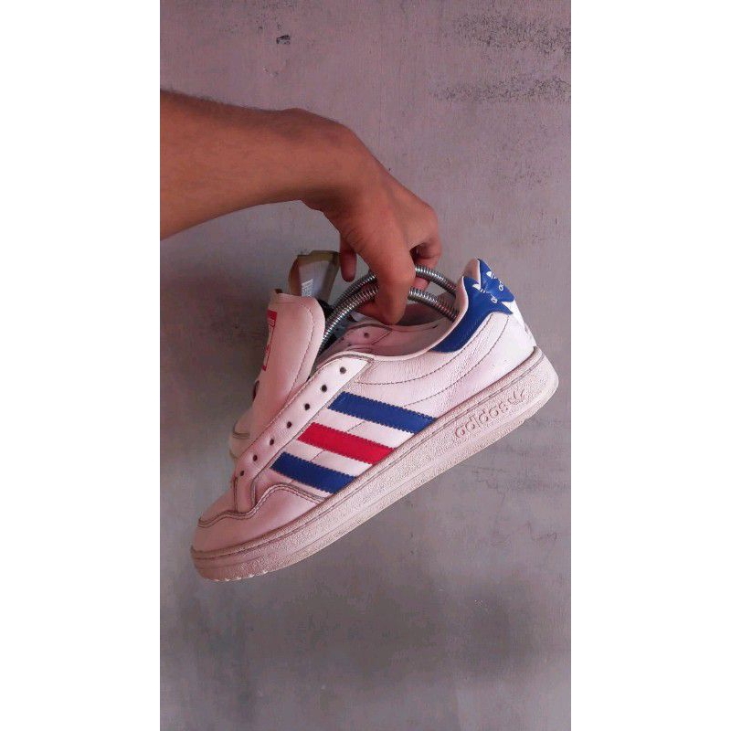 Jual Adidas team court -royal blue scarlef [FW5068] ORIGINAL | Shopee ...