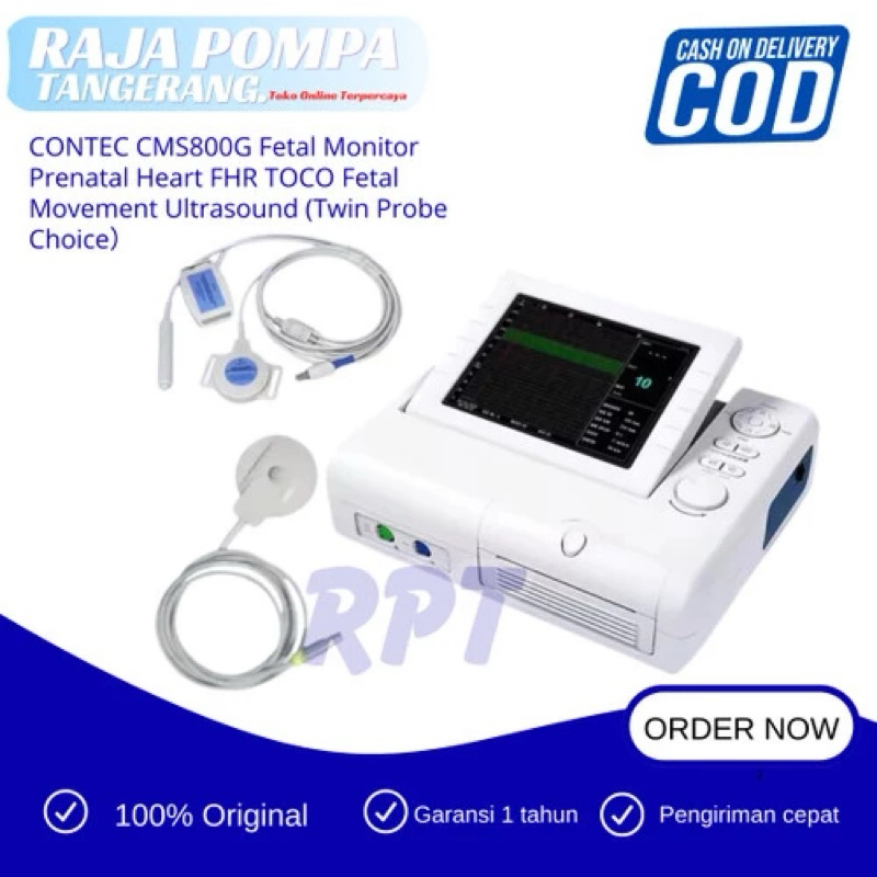 Jual CONTEC CMS800G Fetal Monitor Prenatal Heart FHR TOCO Fetal ...