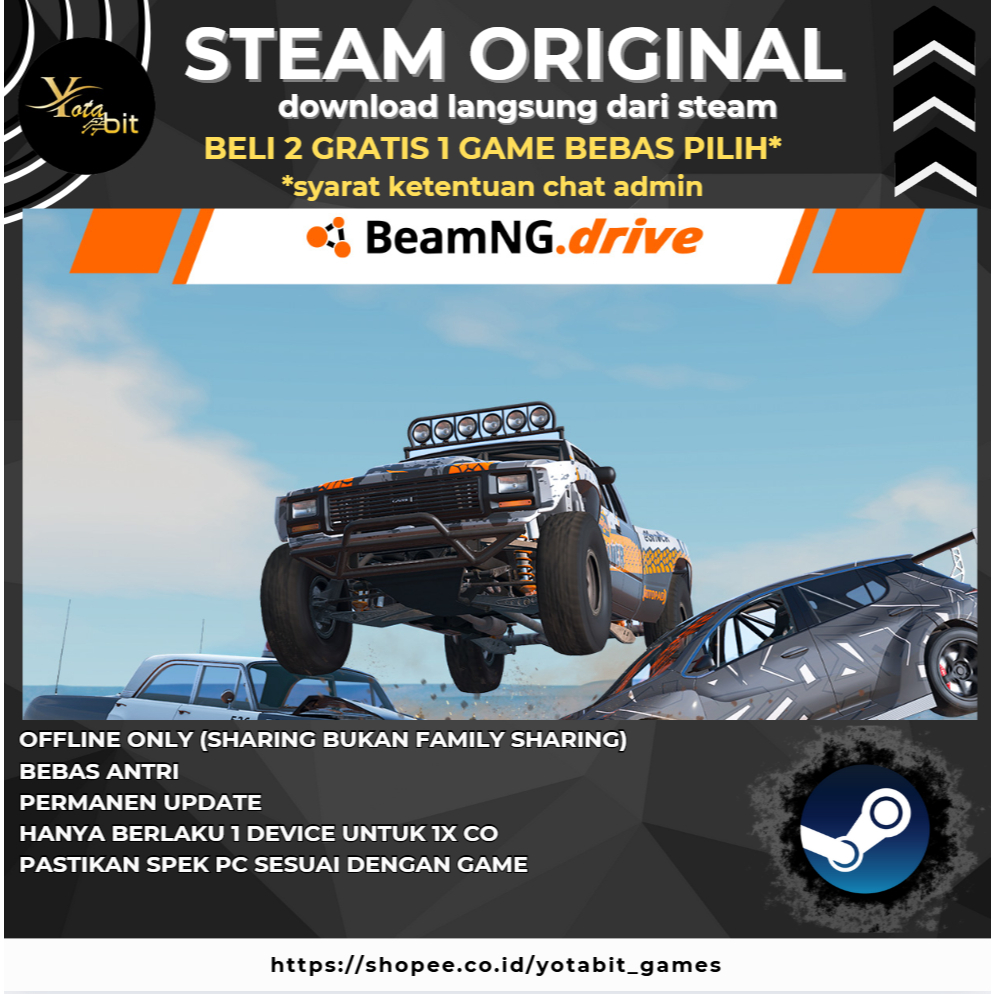 Jual BeamNG.Drive PC Sharing Original Offline | Shopee Indonesia