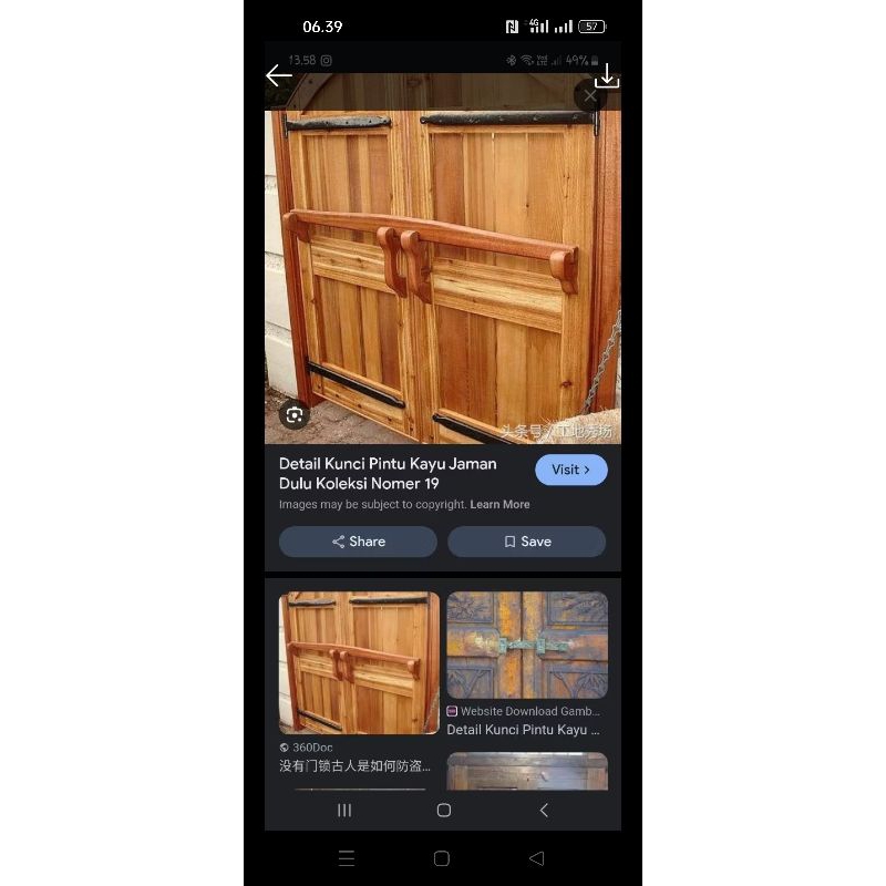Jual kunci pintu tempoe doelo kuncian pintu kayu lawas unik estetik ...