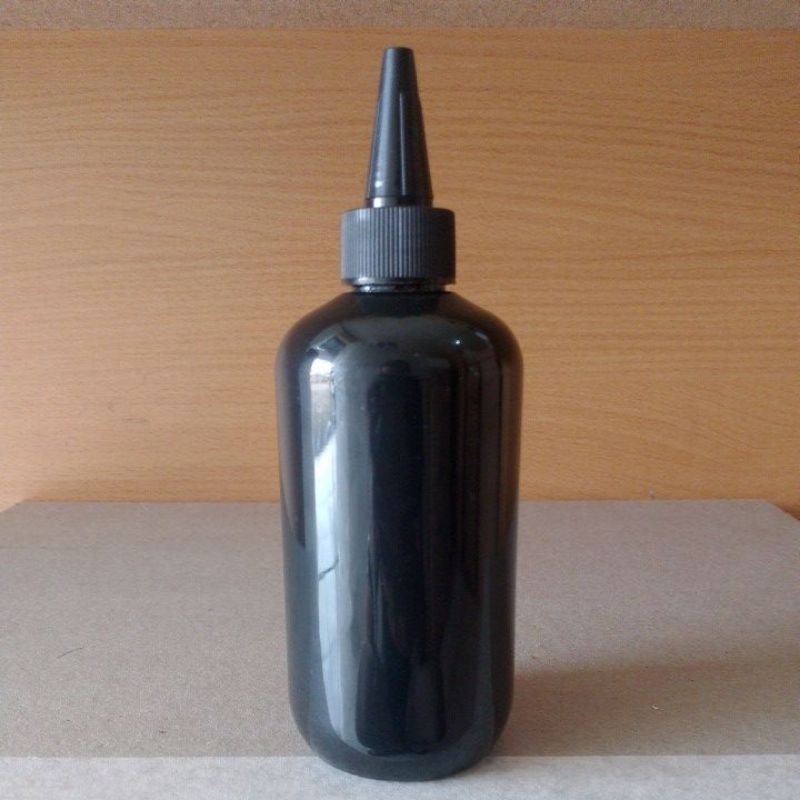 Jual BOTOL PET SBR 250ML HITAM TUTUP TINTA KERUCUT VARIAN | BOTOL ...