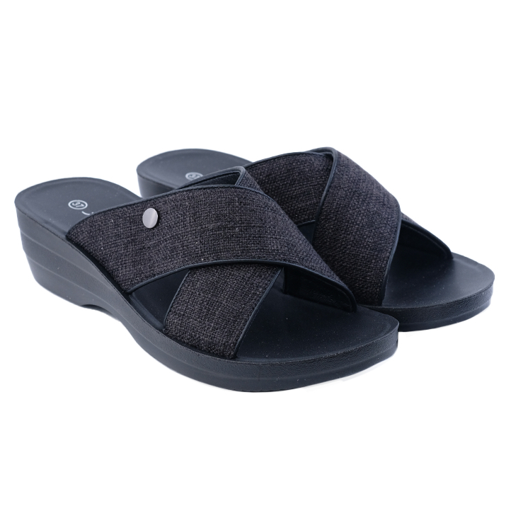 Jual AUSTIN Annchi Wedges 5CM Sandal Sendal Wanita Wedges Empuk Wedges ...