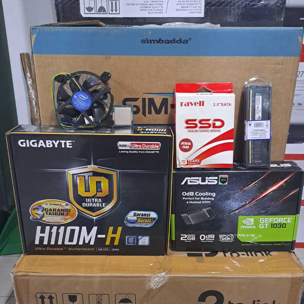 Jual CPU RAKITAN CORE I3 GEN 6 | 8GB RAM |256GB SSD | VGA GT1030 2GB ...