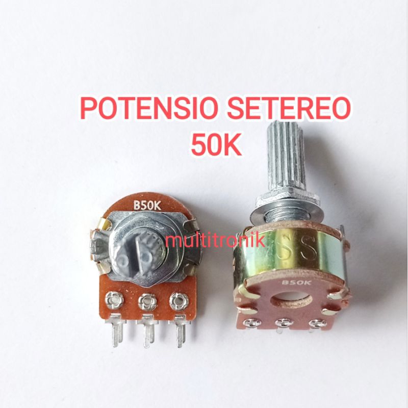 Jual Potensio Stereo 50K China Potensio meter stereo B50K China ...