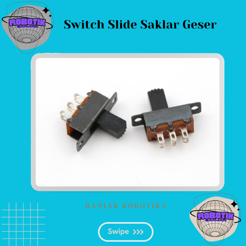 Jual Switch Slide Saklar Geser ON OFF DPDT SPDT 2x3 Toggle Switch Micro ...