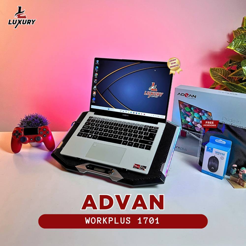 Jual LAPTOP ADVAN WORKPLUS 1701 SLIM 7 RYZEN 7K SSD RAM DDR5 6400MHZ ...