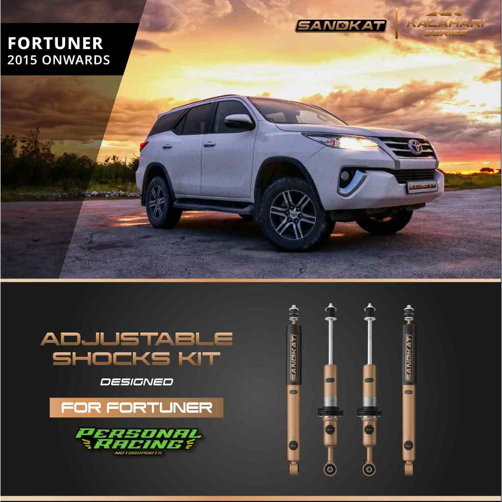 Jual SUSPENSI FORTUNER 15+ SANDKAT SHOCK KALAHARI SERIES SET | Shopee ...