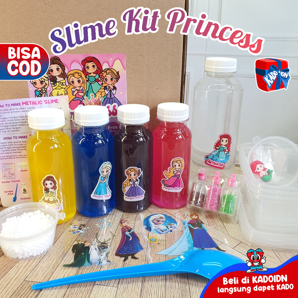 Jual Paket Slime Kit Princess Versi Lengkap | Shopee Indonesia