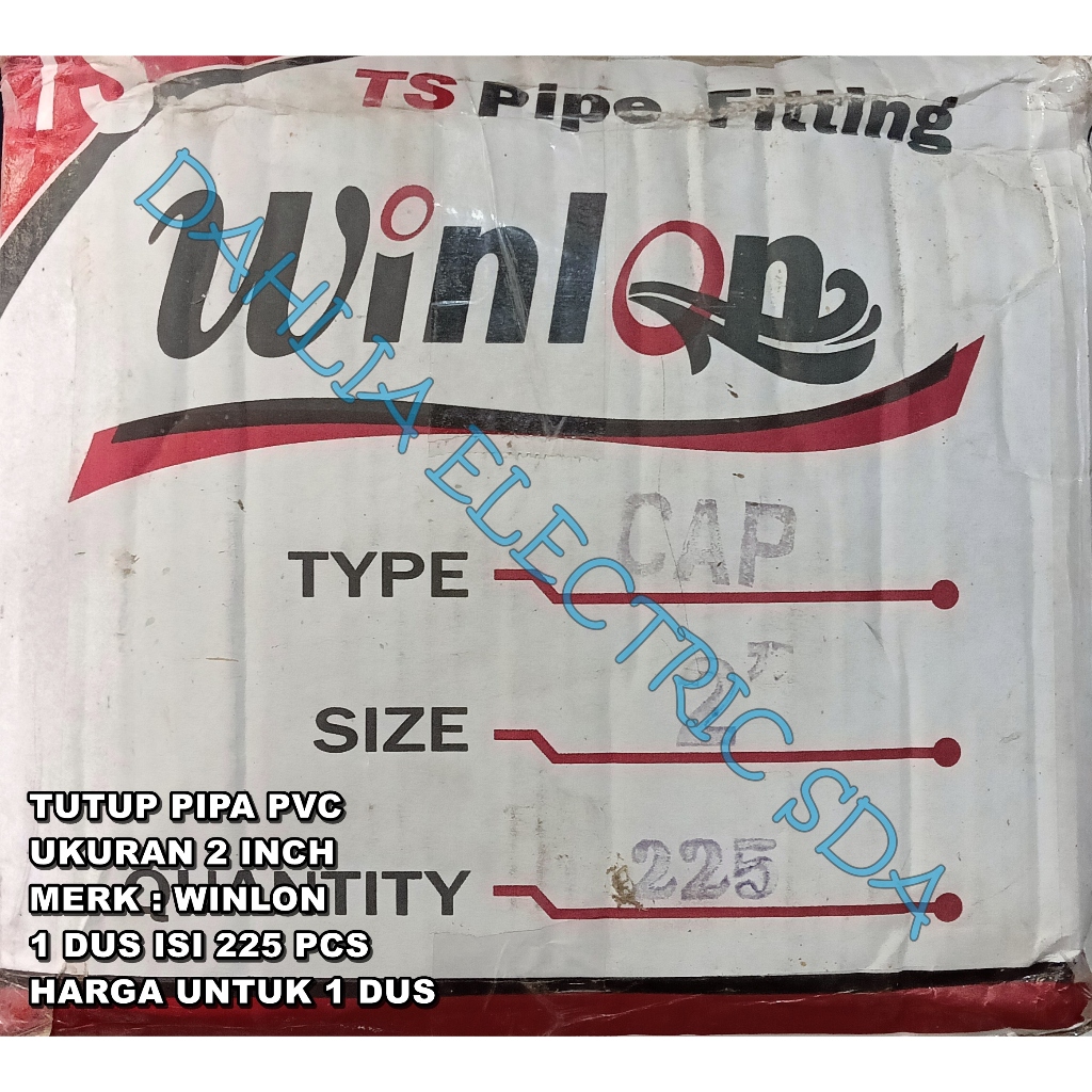 Jual DOP PVC 2 INCH WINLON HARGA 1 DUS (225PCS) | Shopee Indonesia