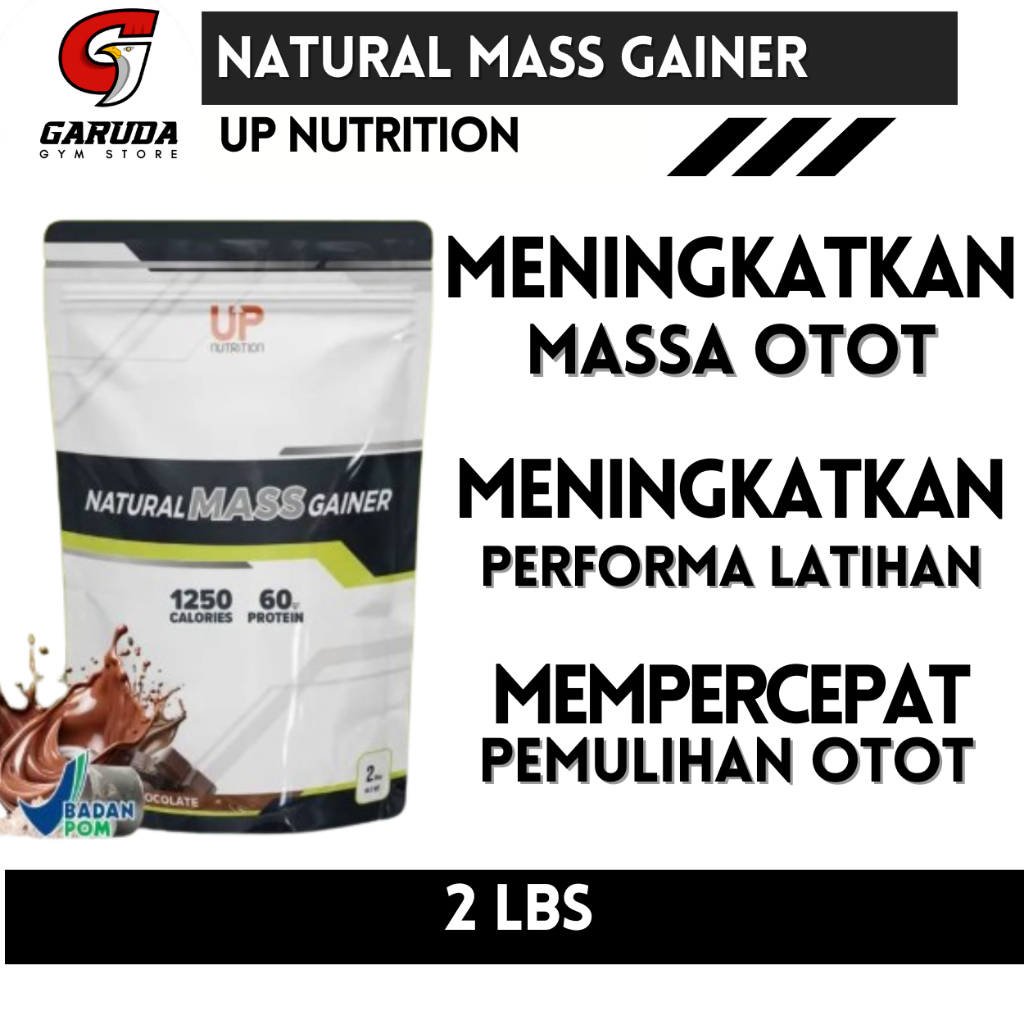 Jual Up Nutrition Natural Mass Gainer 2 Lbs 900 Gram | Shopee Indonesia