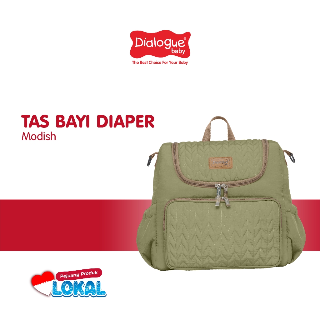 Jual Dialogue Baby Tas Perlengkapan Bayi Ransel Diaper Bag QUILT MODISH ...
