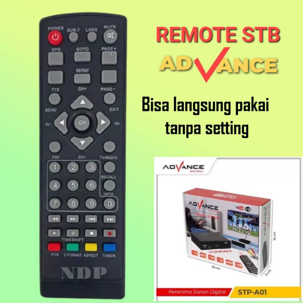 Jual Remot Untuk Set Top Box ADVANCE | Shopee Indonesia