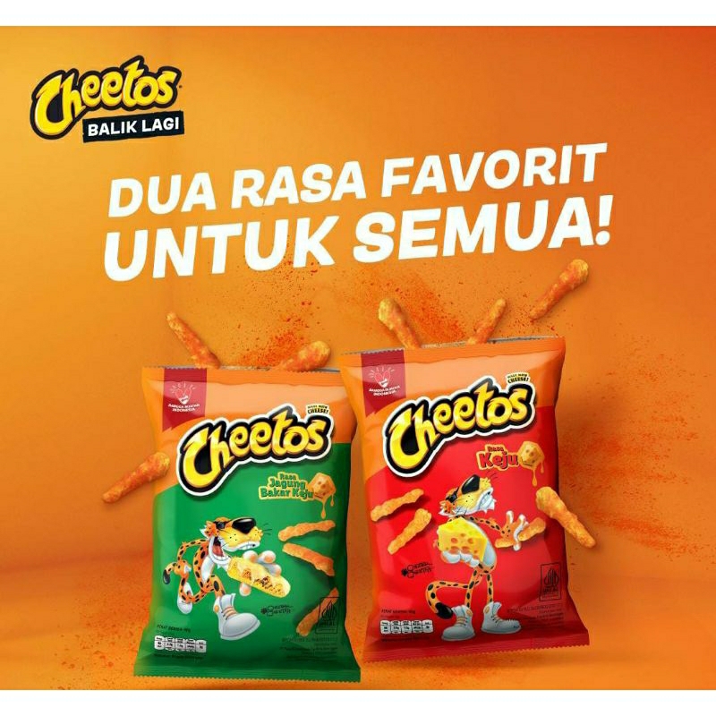 Jual BARU! COMEBACK! Cheetos Makanan Ringan Rasa Keju/Jagung Bakar Keju ...