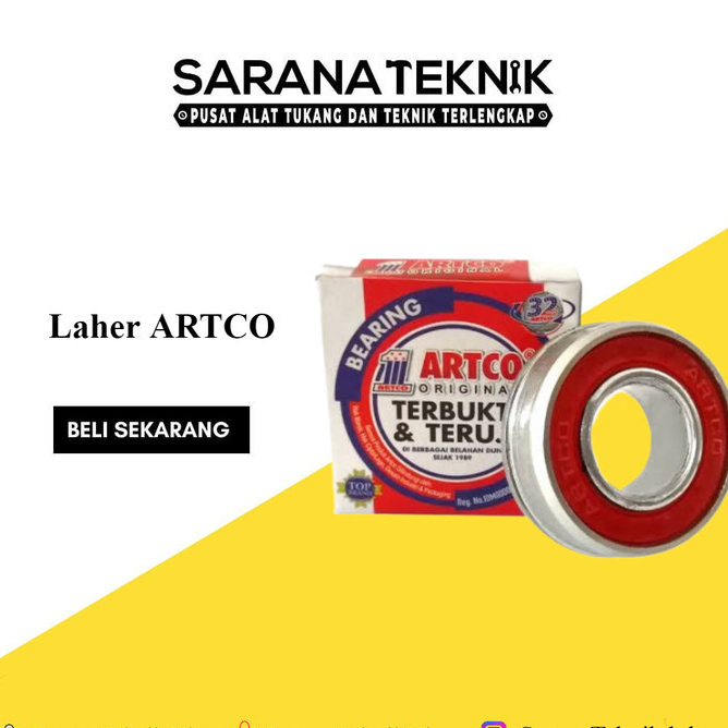 Jual [SARANA TEKNIK] ARTCO BEARING RODA GEROBAK PASIR SORONG / Laher ...