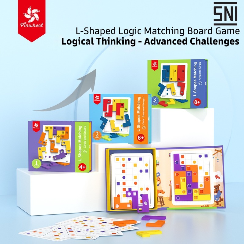 Jual Pinwheel L Shape Matching Board Game (Magnet Version) Mainan ...