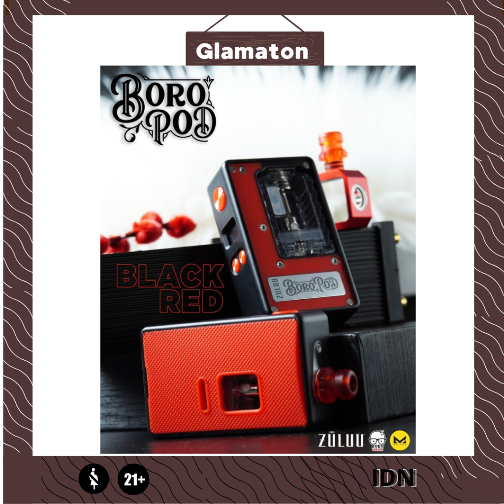 Jual ZULUU BORO POD BLACK RED AUTHENTIC BY ZULUU X KOKO SARANG X MILDOS ...