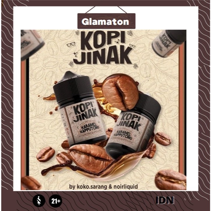 Jual LIQUID KOPI JINAK 60ML ORIGINAL KOPI JINAK LIQUID FREEBASE ...