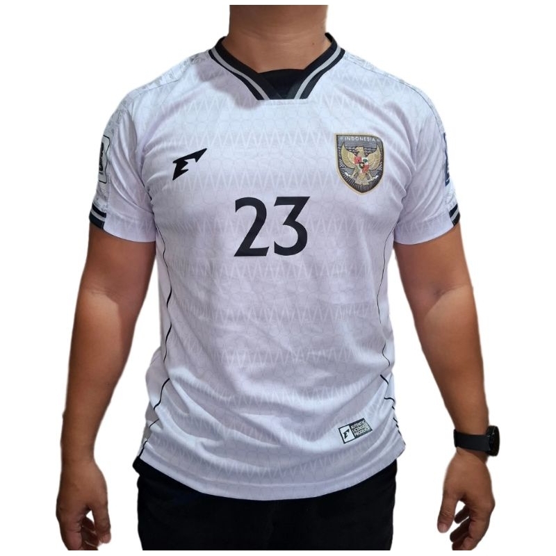 Jual Jersey Timnas Indonesia Away Putih Lengan Pendek Terbaru 2025 | Shopee Indonesia
