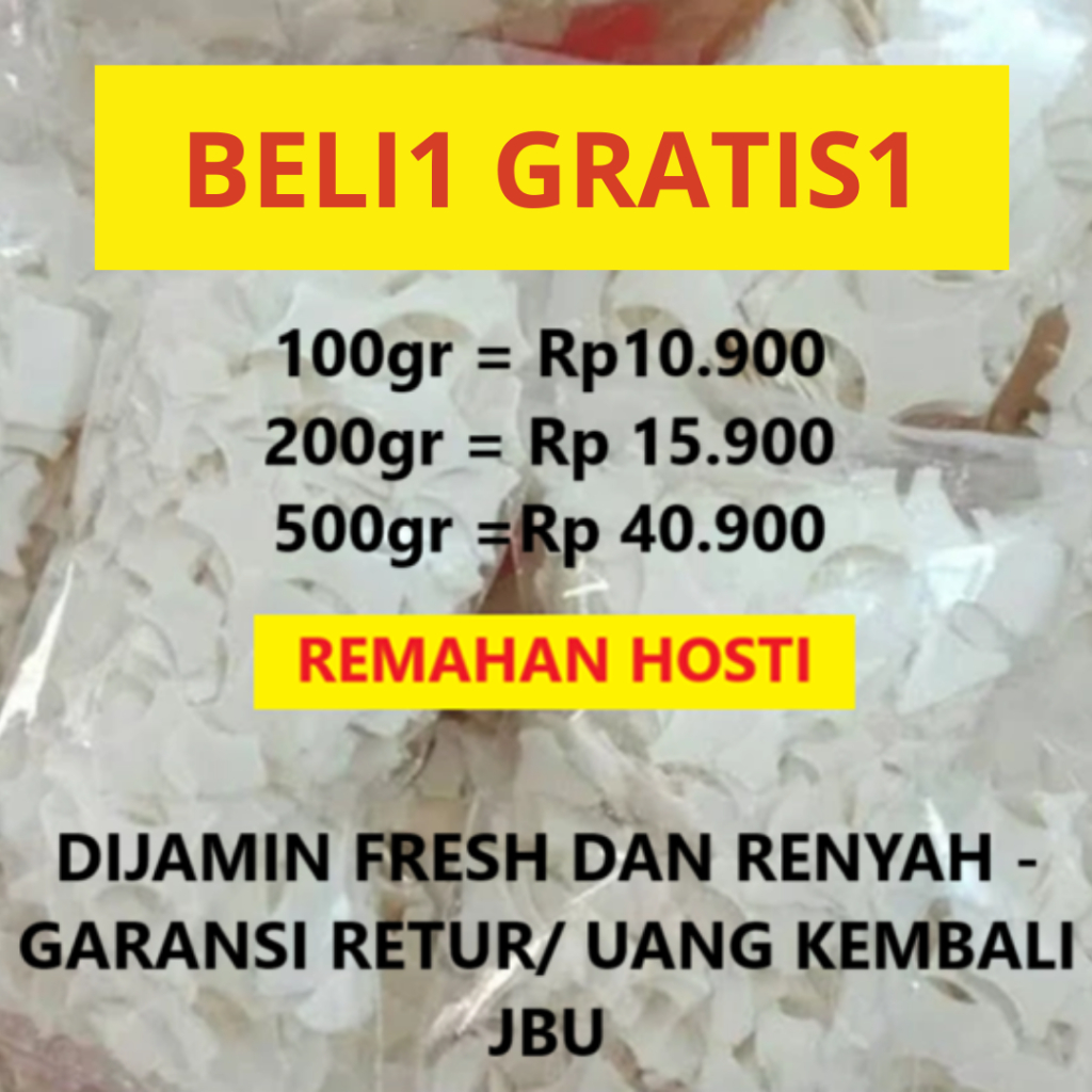 Jual Simping/Remah Roti Hosti Polos(BELI 1 GRATIS 1) | Shopee Indonesia