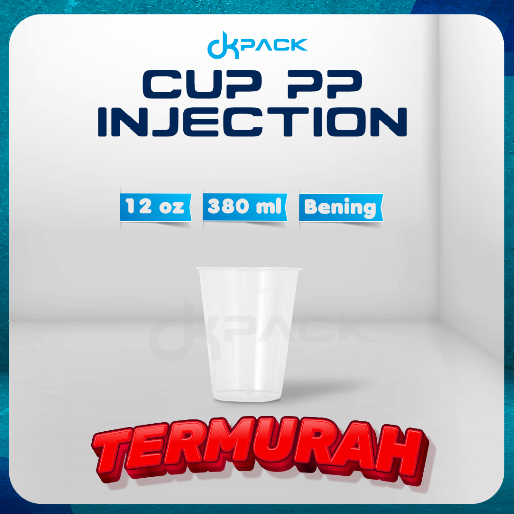 Jual Cup PP Injection Thinwall (12 Oz - 14 Oz - 16 Oz - 24 Oz) Bening ...