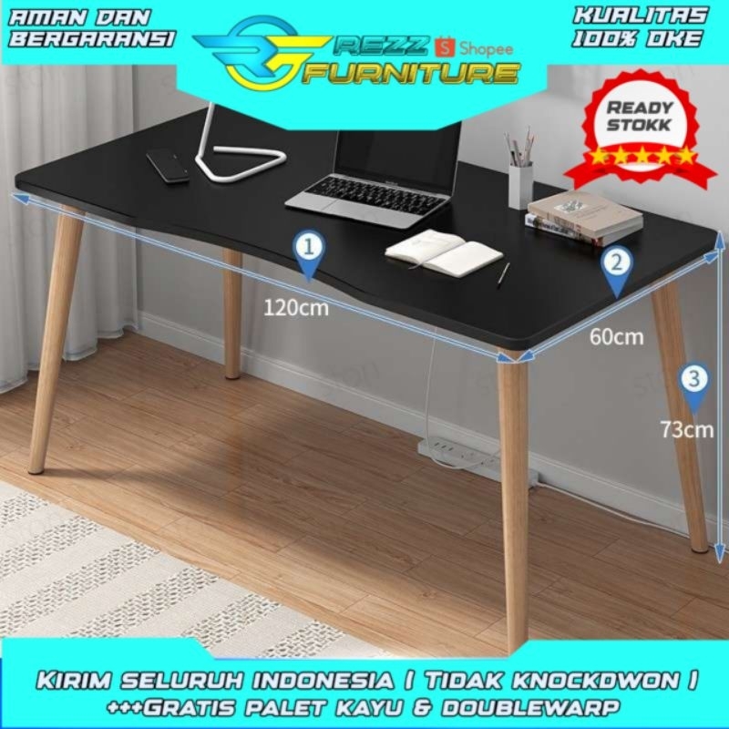 Jual meja laptop,meja belajar meja ambalan minimalis kaki mahoni asli ...