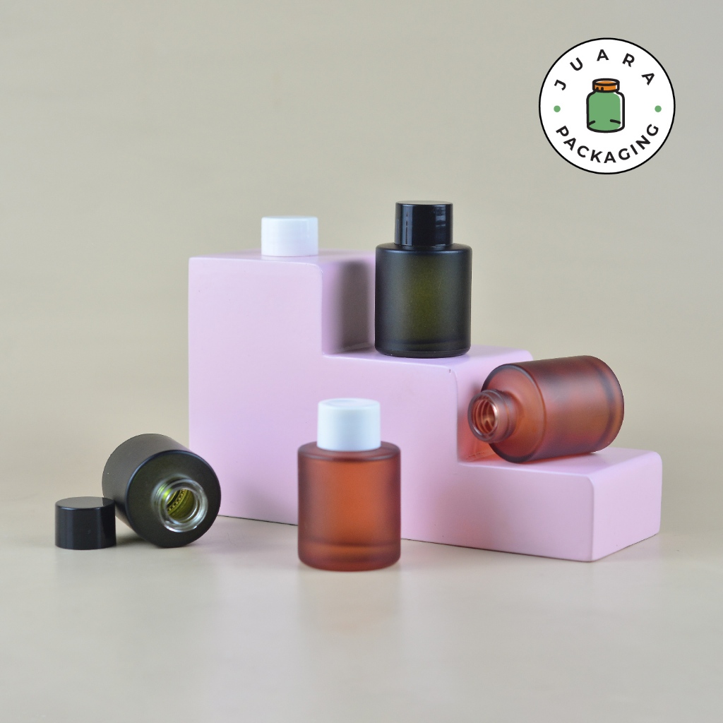Jual Botol Kaca 20ml Tebal Warna Amber Coklat Hijau Buram Doff Matte ...