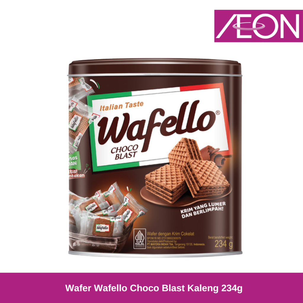 Jual Wafer Wafello Choco Blast Kaleng 234g | Shopee Indonesia