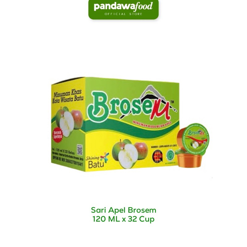 Jual Minuman Sari Apel Brosem 120ML 32 Cup / Oleh-Oleh Khas Batu Malang ...
