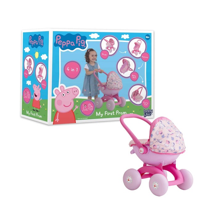 Jual Peppa Pig 4 in 1 My First Dolls Pram - Pink | Shopee Indonesia