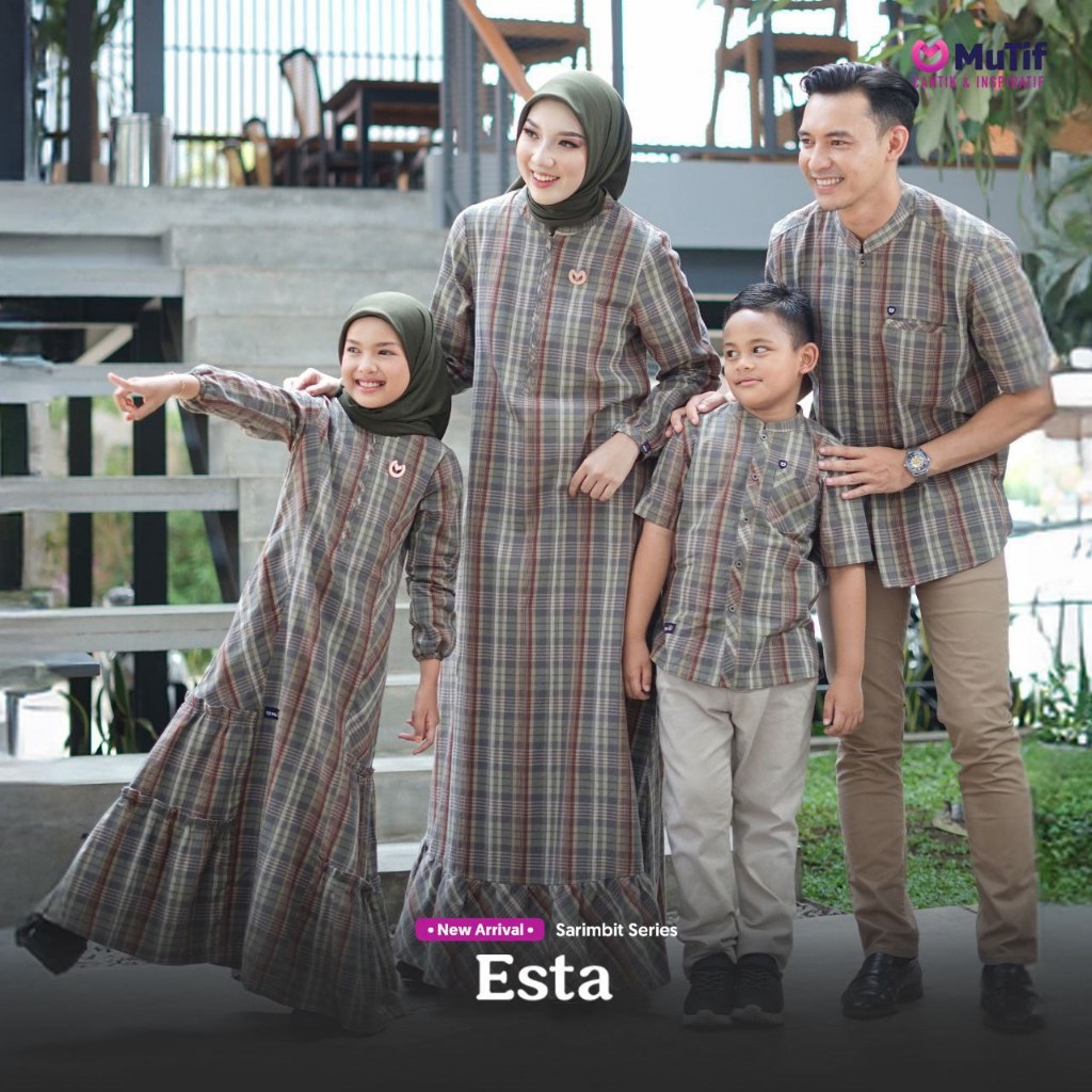 Jual COD TERBARU 2025 SARIMBIT KELUARGA MUTIF ESTA ELMAR MOSSTONE GREEN ...