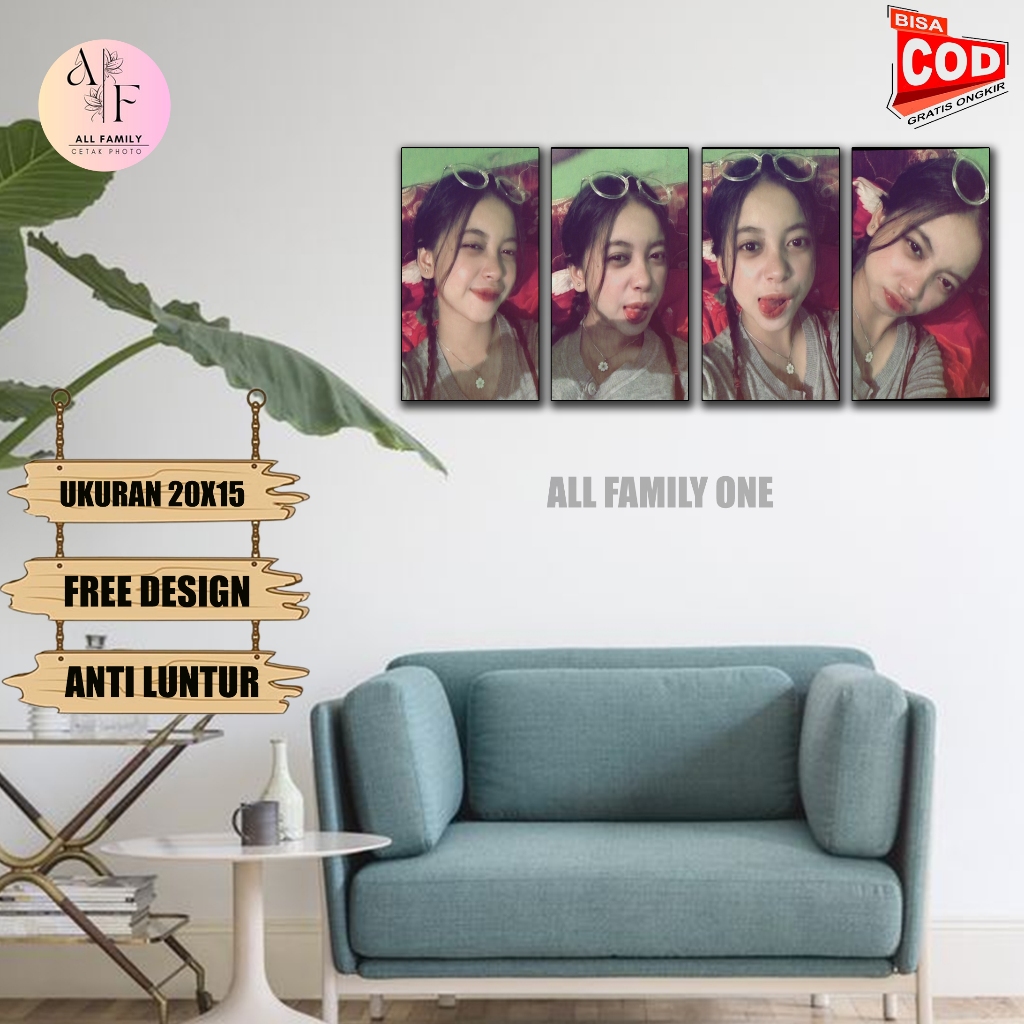 Jual cetak foto paket hemat Uk 20x15 isi 6pcs + Bingkai | Shopee Indonesia