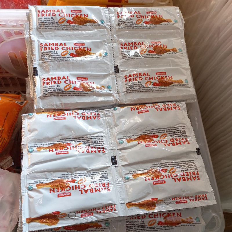Jual Indofood Sambal Fried Chicken Sachet 8gr (1 Renceng 24 sachet ...