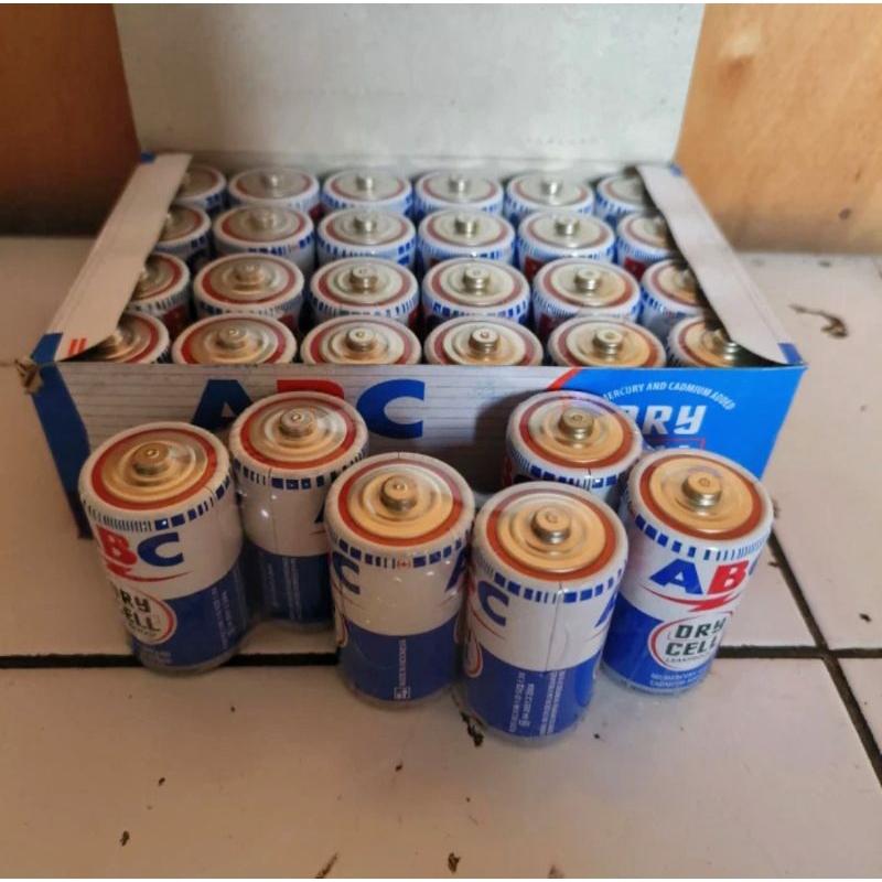Jual Baterai ABC Biru Besar D Size 1,5V (per Box) | Shopee Indonesia