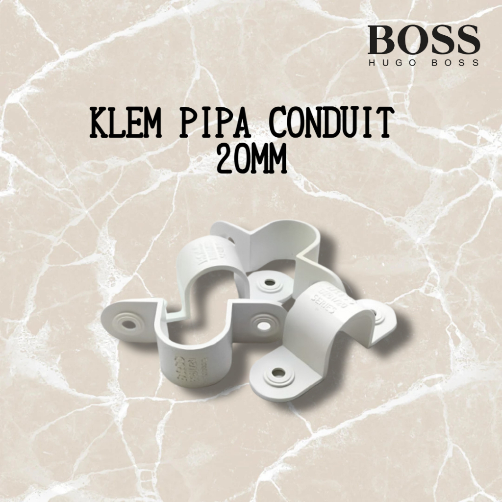 Jual Klem Boss 20mm / Klem Pipa Conduit Merk Boss 20mm / Klem Merk Boss ...