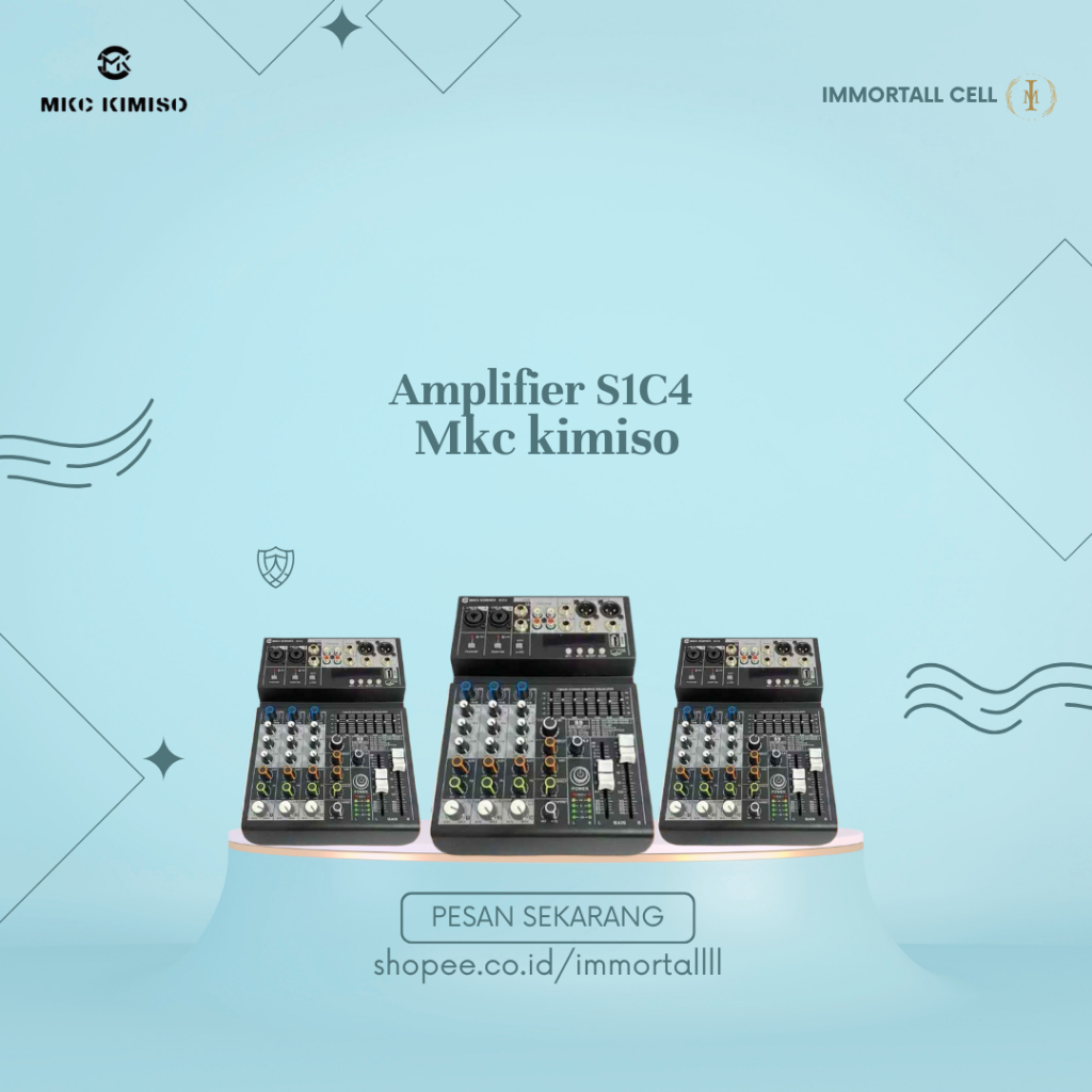 Jual MKC KIMISO AMPLIFIER KIMISO S1C4 MIXER AUDIO BERKUALITAS ...