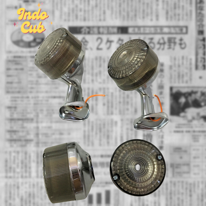 Jual Lampu Sein Smoke Honda C70 C50 C90 JDM Bahan Besi Depan Belakang ...