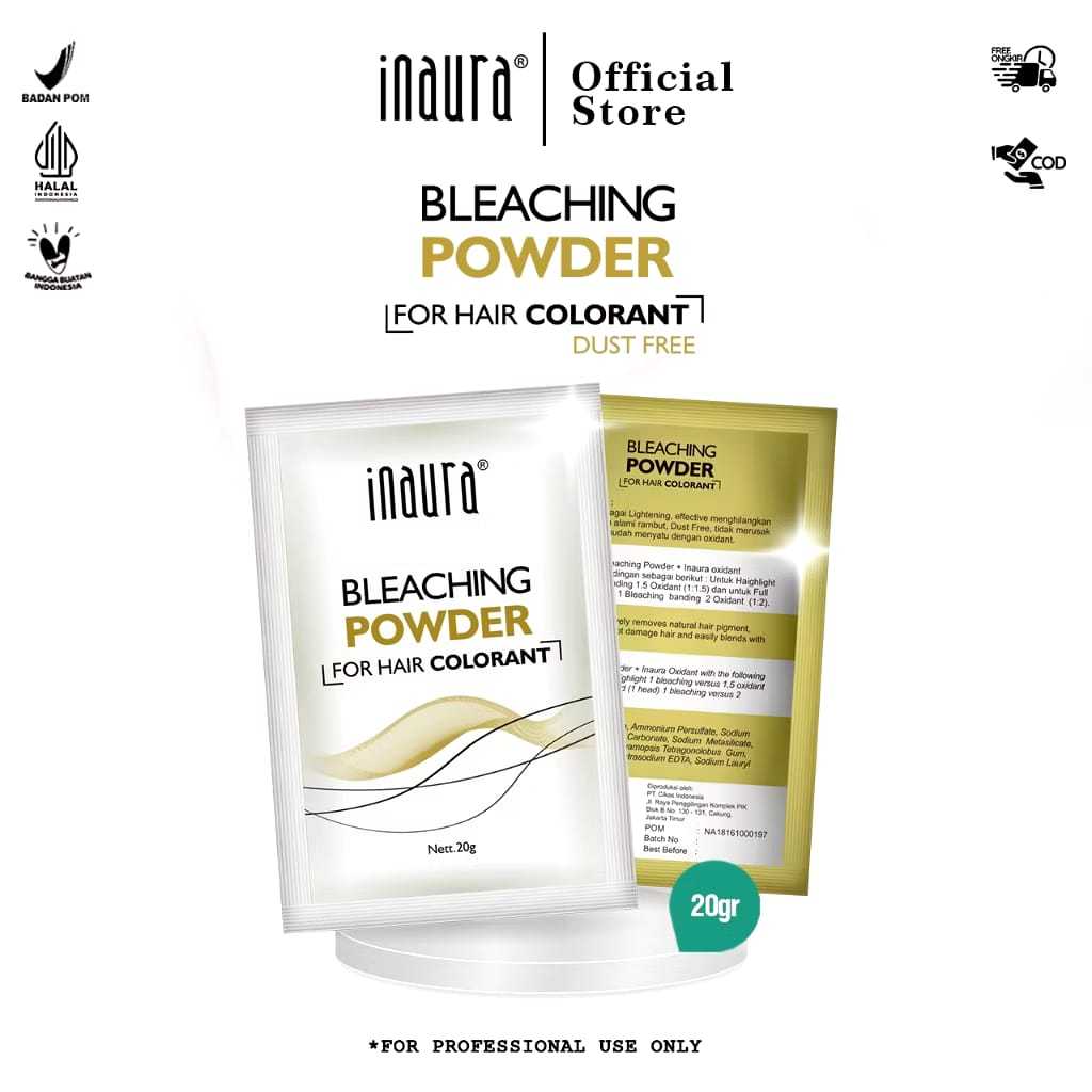 Jual Inaura Bleaching Powder 20gr | Shopee Indonesia